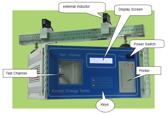 Kinetic Energy Tester Toys Testing Equipment to test Projectile Velocity